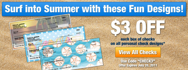 Summer Designs - Checks In The Mail