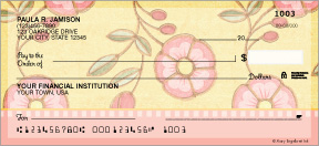 Floral Motif Checks - Order Floral Art Print Personal Checks at ...