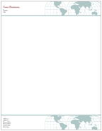 World Map Letterhead | Abamba